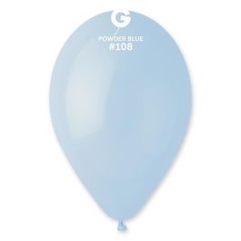 Gemar UK - Pk250 13" Latex Balloons Powder Blue #108 - G120.108.250